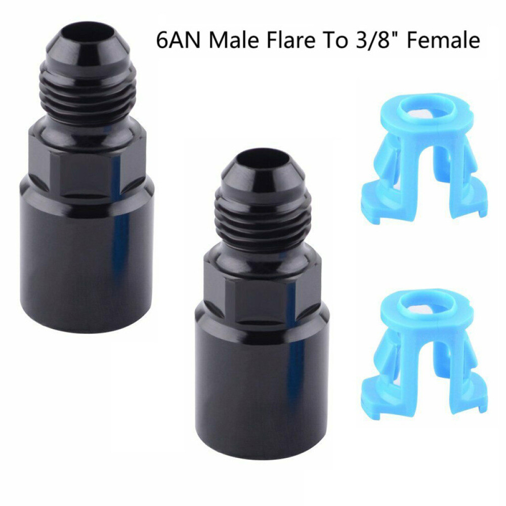 GM LS LS1 LS3 -6AN to 3/8” Hose Quick Connect Fuel Rail Line Adapter ...