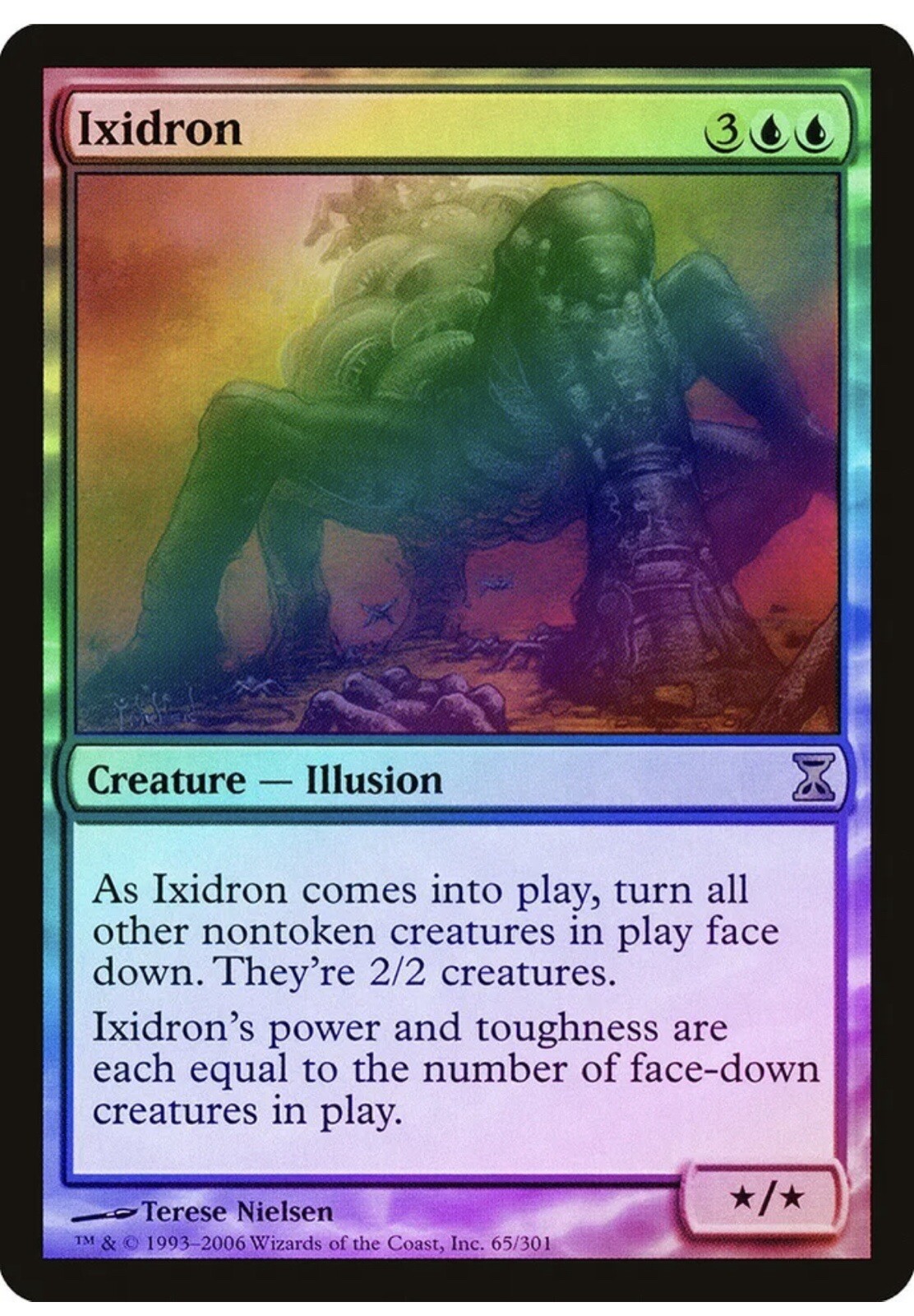 Ixidron - FOIL - Time Spiral - NM - Blue Rare - Mtg | eBay