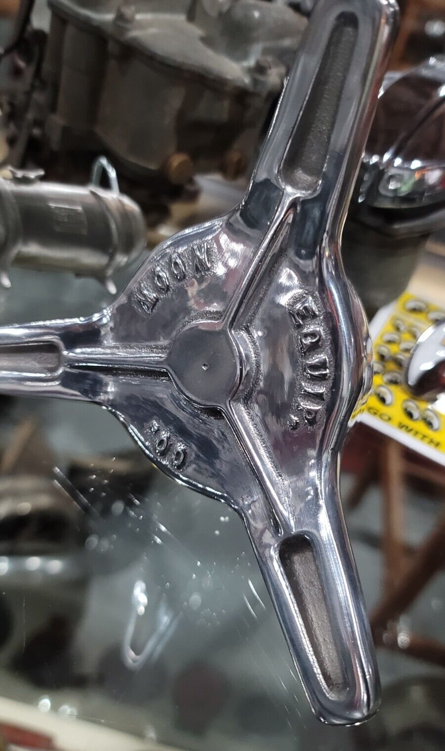 MOON Aluminum SPINNER CAP Hot Rod MOONeyes Gas Fuel Tank vtg style Drag ...