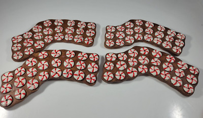 Vintage Christmas Train Village Gingerbread Peppermint Candy Walkway ...