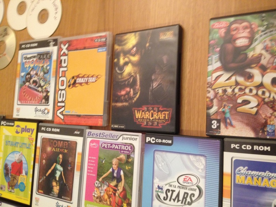 pc-cd rom games bundle-17 boxed games and 4 spare disc games-some rare ...