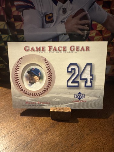 2003 Upper Deck Game Face - Game Used Gear Manny Ramirez #GG-MR (MEM ...