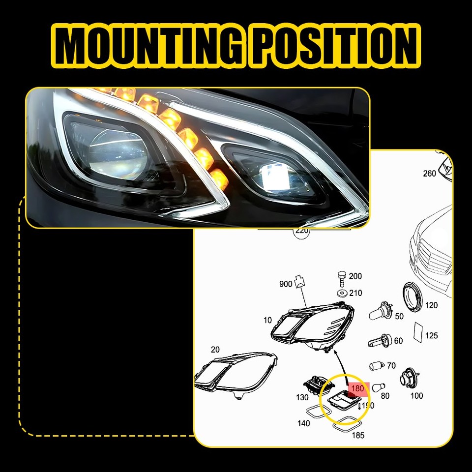 LED Ballast Headlight Voltage Regulator Module For Mercedes-Benz E400 ...