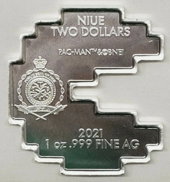 2021 Niue 1 oz Silver $2 PAC-MAN™ Shaped Full Roll 20 Coins RARE | eBay