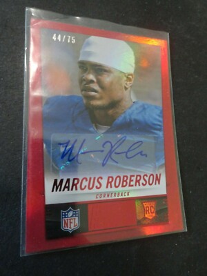 2014 Hot Rookies Marcus Roberson RC Auto #/75 - PWE .95 Shipping | eBay