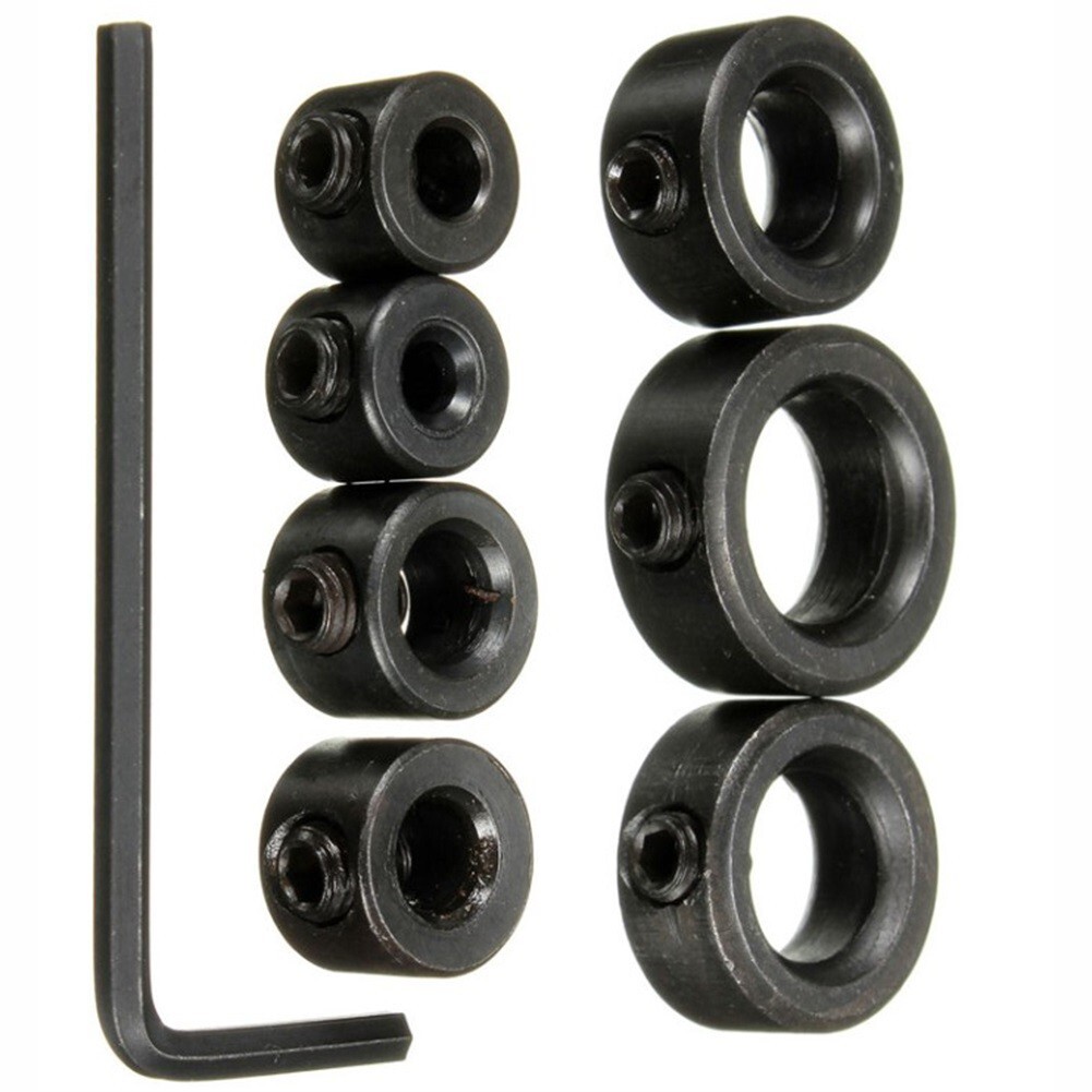 Versatile Spacing Ring Locator Set 7Pcs 312mm Drill Bit Depth Stop ...