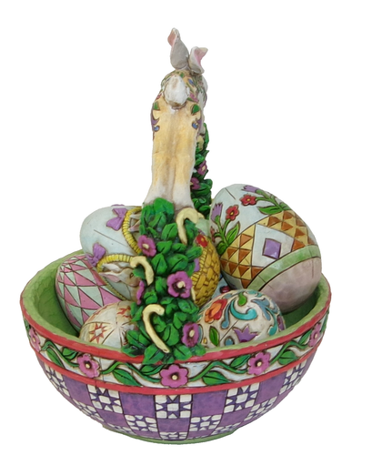 Jim Shore Springtime Surprises Easter Baskets with 6 Eggs | eBay