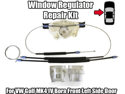 1x Window Regulator Repair Kit For Vw Golf MK4 IV Bora Front Left Side ...