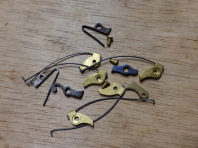 Click springs including pawls for American clocks, Seth Thomas ...