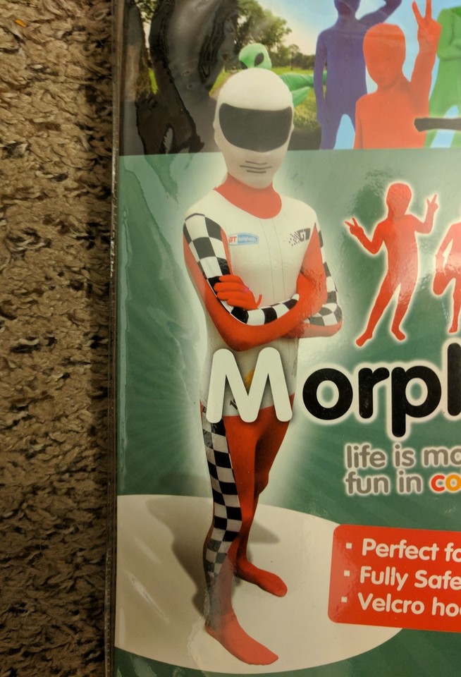 Morphsuits Racer Kid Large Size 10-12 Party Costume Play Fun Halloween ...