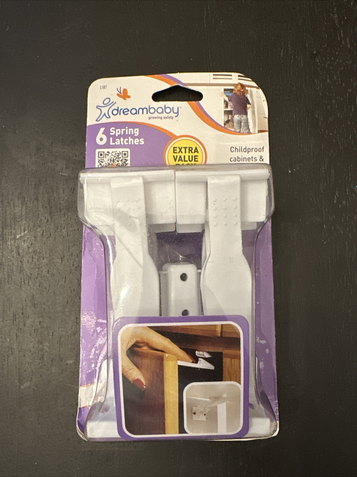 Dreambaby Spring Latches Childproof Cabinets & Drawers Set Of 6 NEW ...