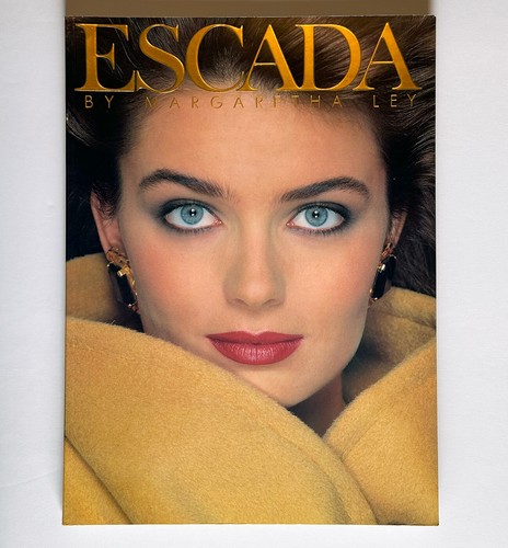 1989 ESCADA Catalog Paulina Porizkova Iman Cindy Crawford Linda ...