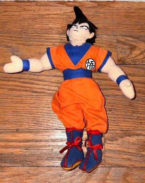 Dragon Ball Z Goku 14" Plush Toy Kellytoy 2001 Stuffed Animal Vintage ...
