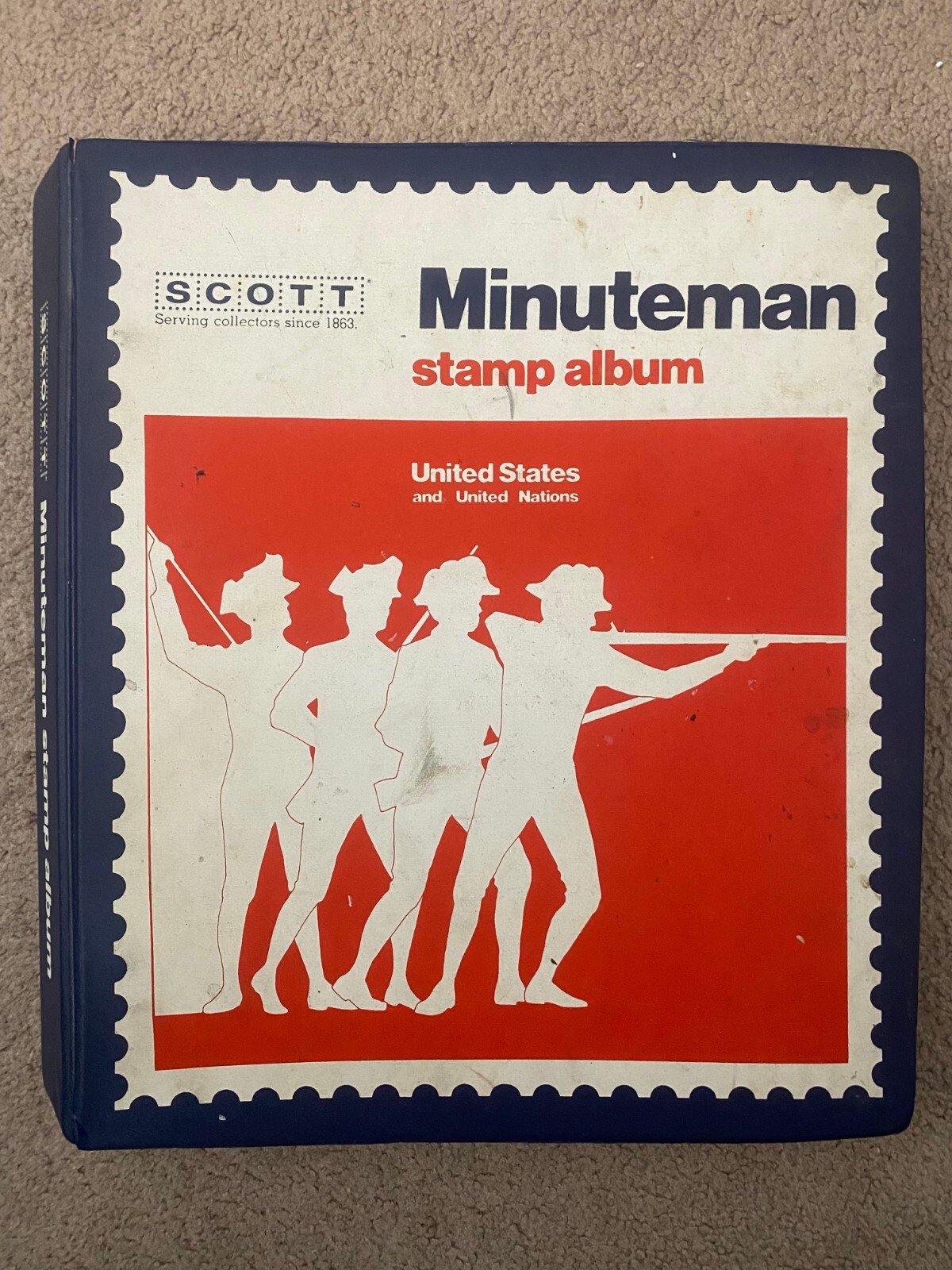 US Scott Minuteman Album w/Stamps (1979), About 100 Stamps 1932-1978 | eBay
