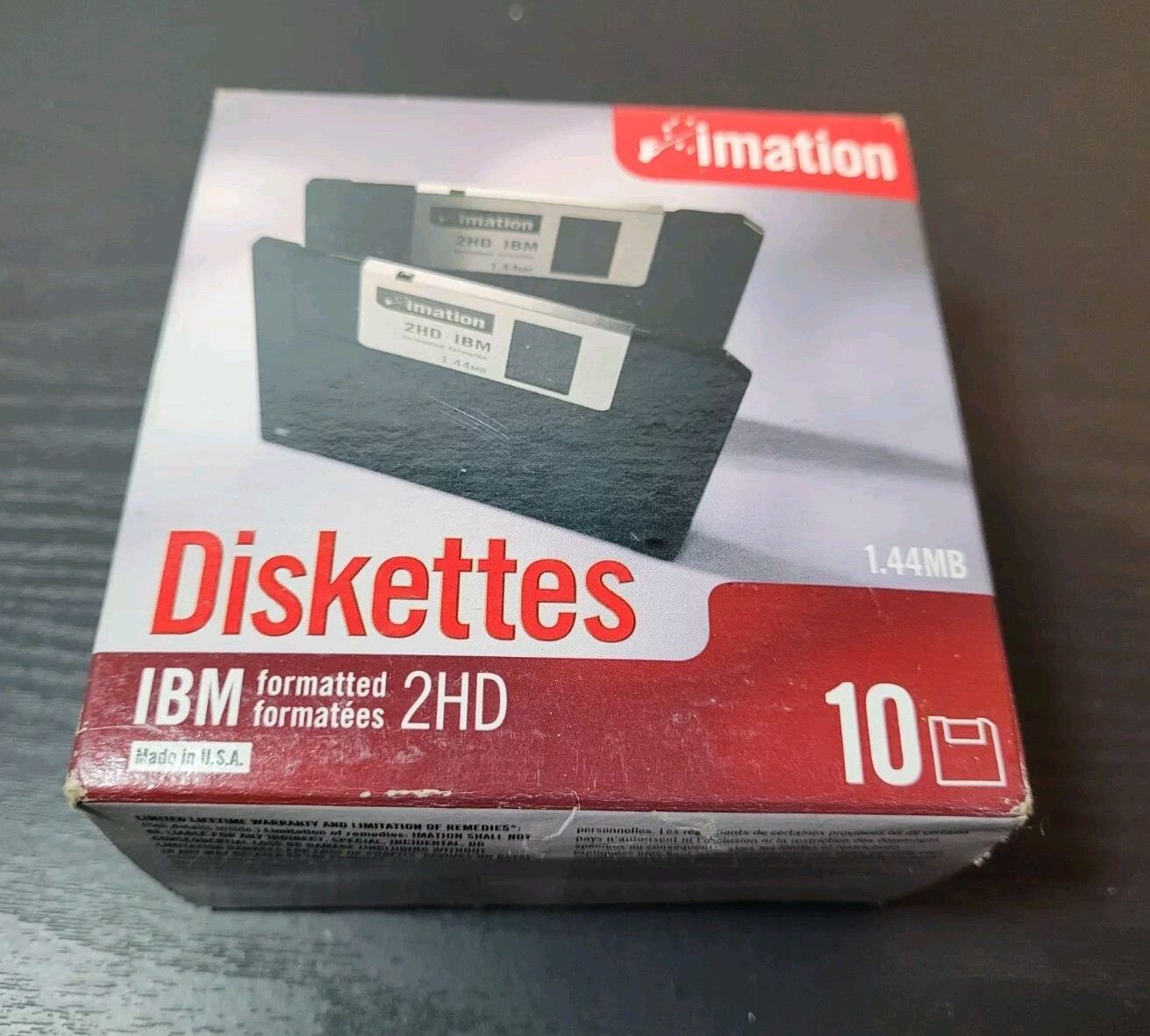 Imation 3.5" Floppy Disks Diskettes 10 Pack 1.44MB 2HD New Sealed IBM ...