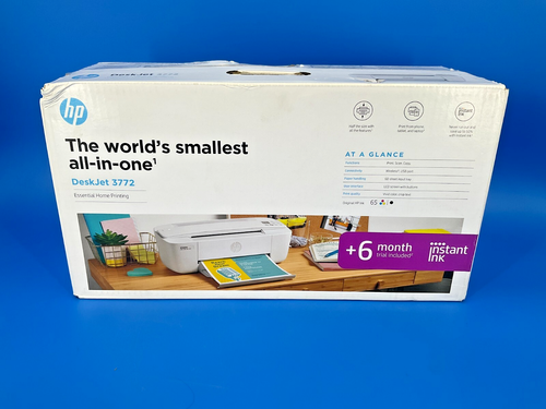 HP DeskJet 3772 AiO Wireless Inkjet Printer T8W88A ️️ ️️ NEW! SEALED ...