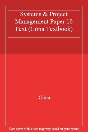 Systems & Project Management Paper 10 Text (Cima Textbook) By Ci | eBay