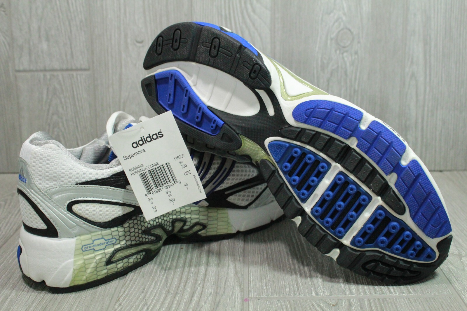 New Rare Vintage Adidas Supernova 2005 White Blue Running Shoe Mens SZ ...