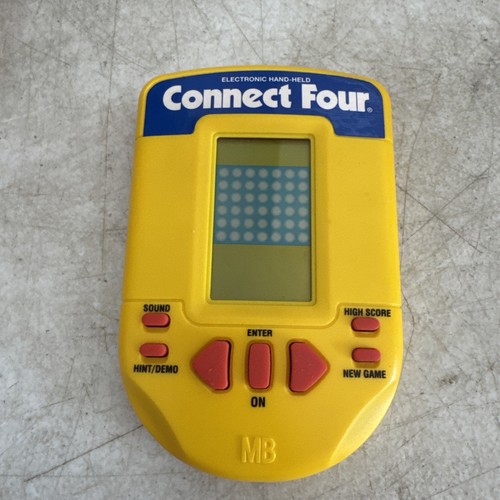 Vintage 1995 Connect Four 4 Electronic Handheld Game Milton Bradley ...