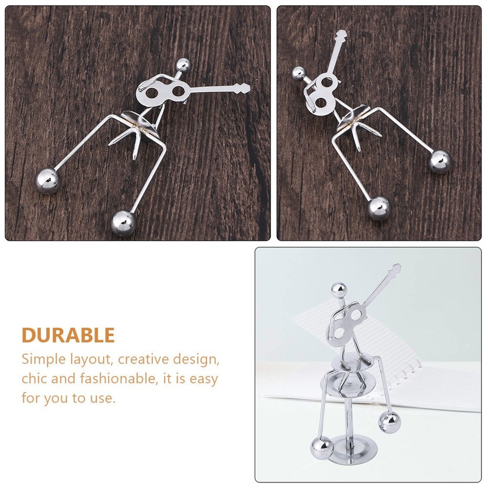 2 Pcs Balance Toy Metal Guitar and Man Statue Decor Physics Desk | eBay ...