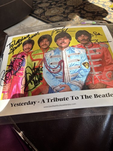 "Yesterday” a tribute to The Beatles" Autographed Photo & tickets 08/17 ...