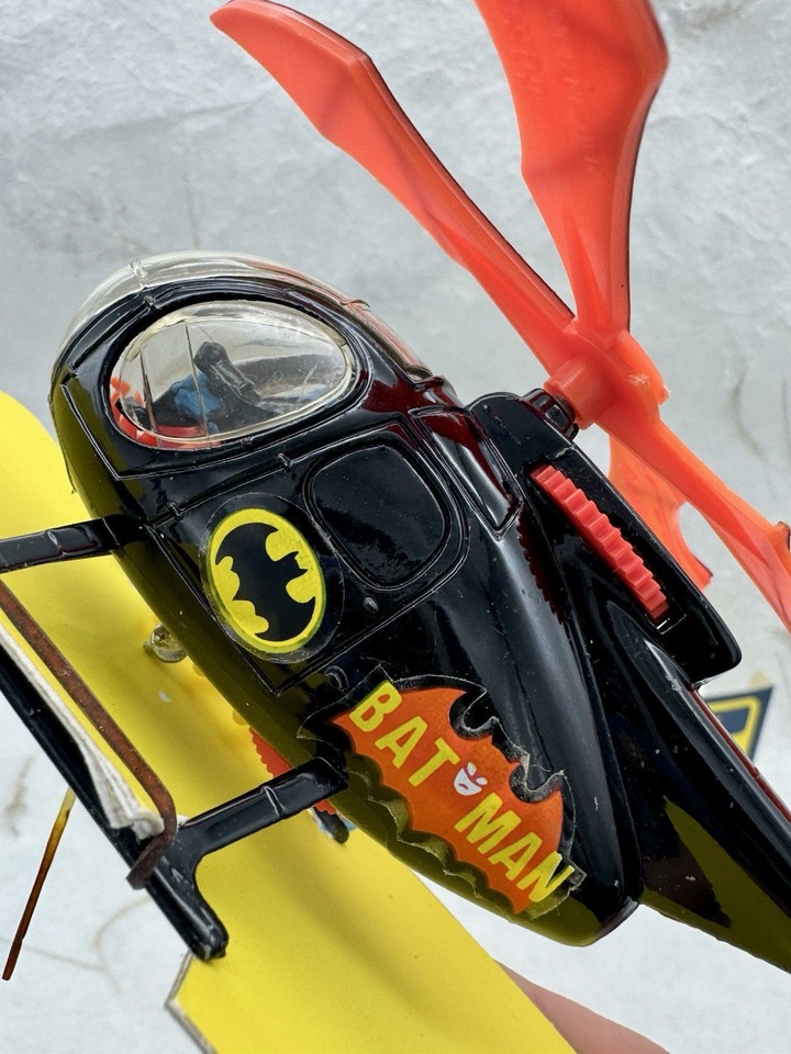 Rare Corgi Toys 925 Batcopter Batman 1976 With Missiles Vintage Hong ...