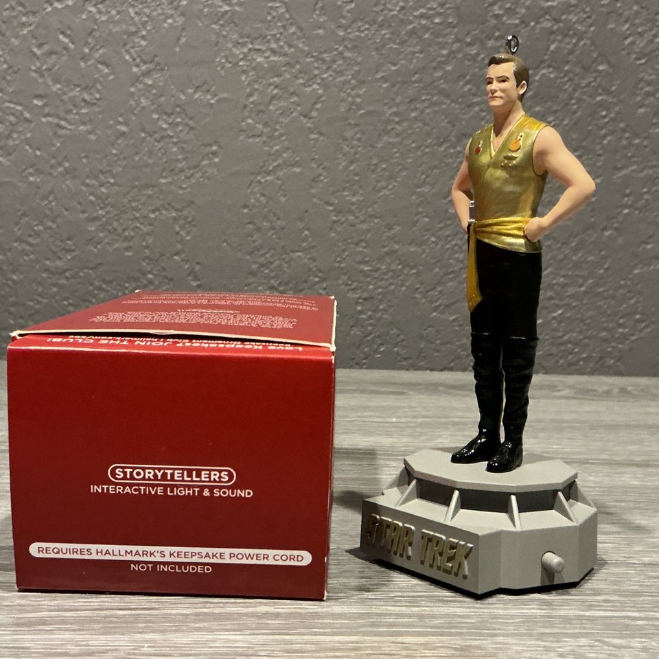 Hallmark Keepsake Storytellers Star Trek CAPTAIN KIRK Ornament Light ...