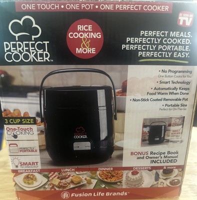 PERFECT COOKER Fusion Life Brands 3 Cup Touch Rice & More - Brand New ...