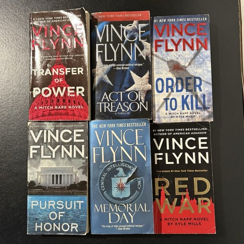 Mitch Rapp Trade Paperback by Vince Flynn Lot of 6 Novels Govt Agent ...