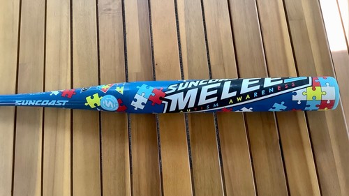 Suncoast Melee 3 Autism Awareness Senior Softball Bat, Balanced, 25 Oz ...