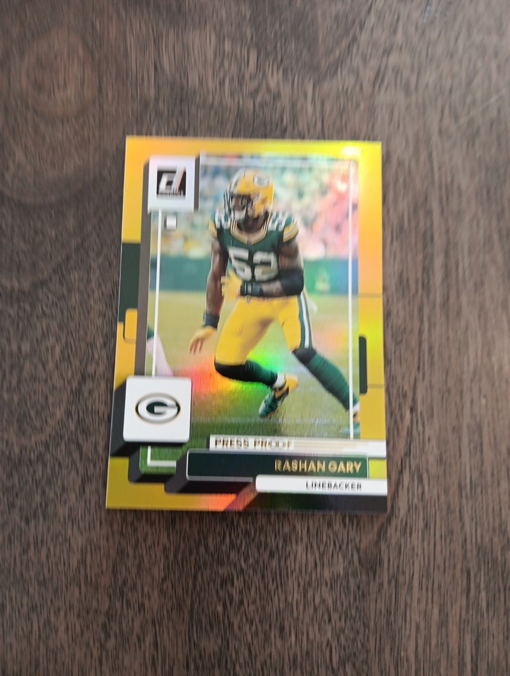 Rashan Gary 2022 Donruss Premium Press Proof Gold #101 Packers | eBay