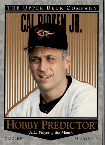 Cal Ripken Jr. 1996 Upper Deck #H6 Predictors: Hobby Baltimore Orioles ...
