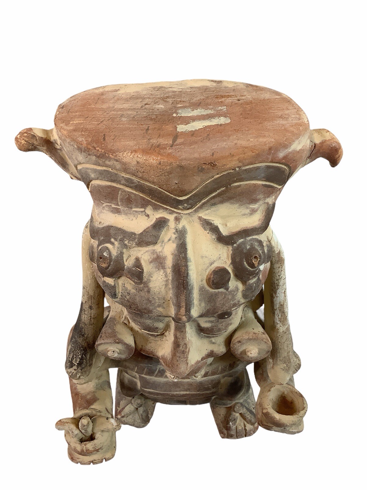 Zapotec WarlaorId Statue Pre Colombian Terracotta Large Statue Chief ...