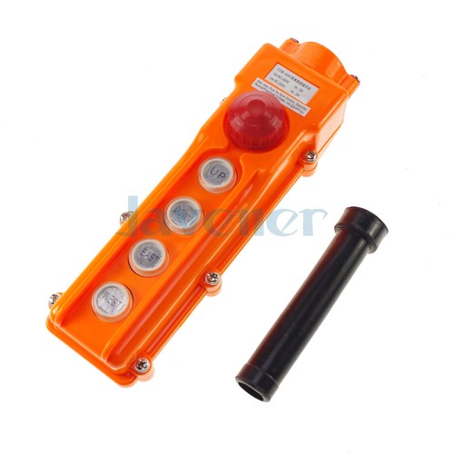 4 Buttons Hoist Crane Pendant Control Station Push Button Switch ...