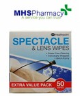 Healthpoint Spectacle Lens Wipes Extra Value Pack of 52 Wipes Glasses ...