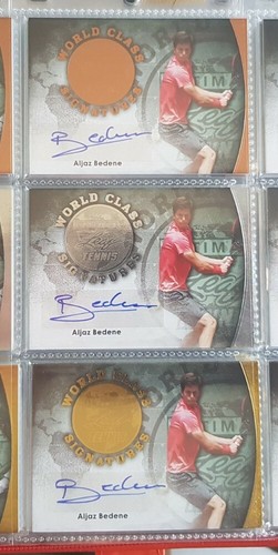 2015 Ultimate Leaf Tennis World Class Signatures Aljaz Bedene Bronze ...