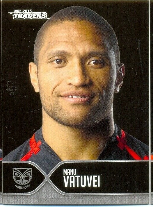2015 NRL Traders Faces of the game 45/48 Manu Vatuvei - New Zealand ...