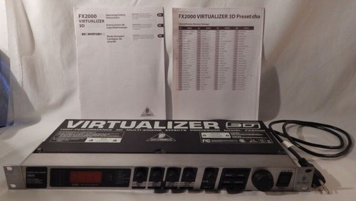 VERY NICE BEHRINGER VIRTUALIZER 3D MODEL FX2000-TESTED & WORKING W/INST ...