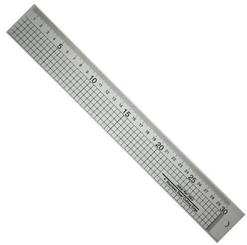 Jakar Acrylic Ruler with Steel Cutting Edge - Stainless Steel Clear ...