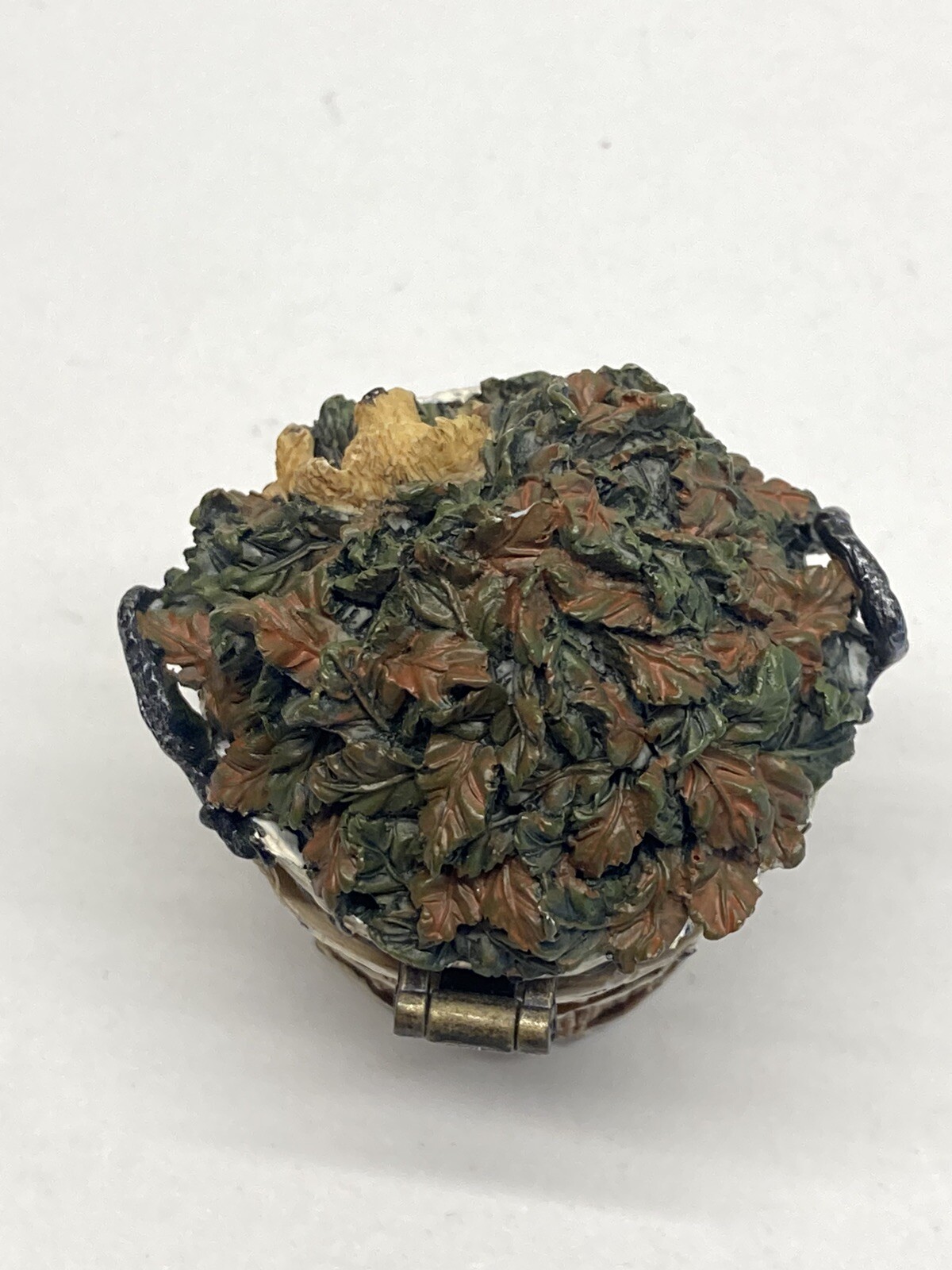 Boyds Bears Uncle Bean Treasure Box Devon's Pile Of Leaves With Bear ...