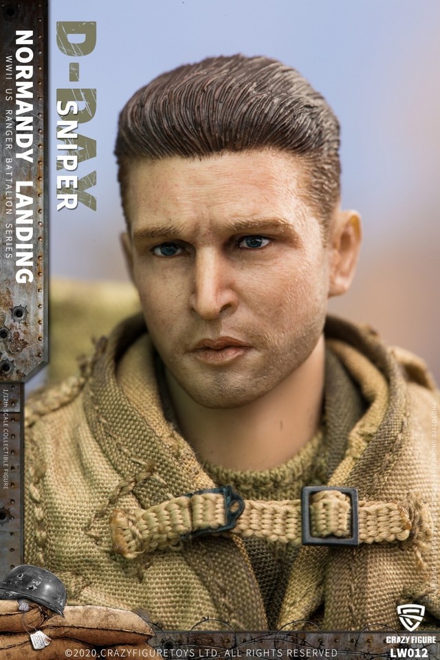 1/12 WWII U.S. Rangers On D-Day Sniper Figure CrazyFigure CF- LW012 | eBay