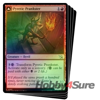 Foil Pyretic Prankster X4 M/NM Magic: The Gathering MTG March Of The ...
