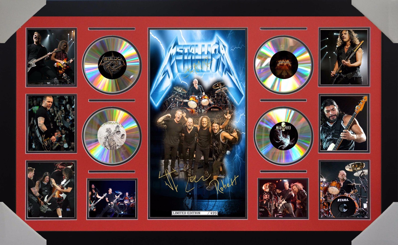 Metallica 4CD Signed Framed Memorabilia LTD - Large - Multiple ...