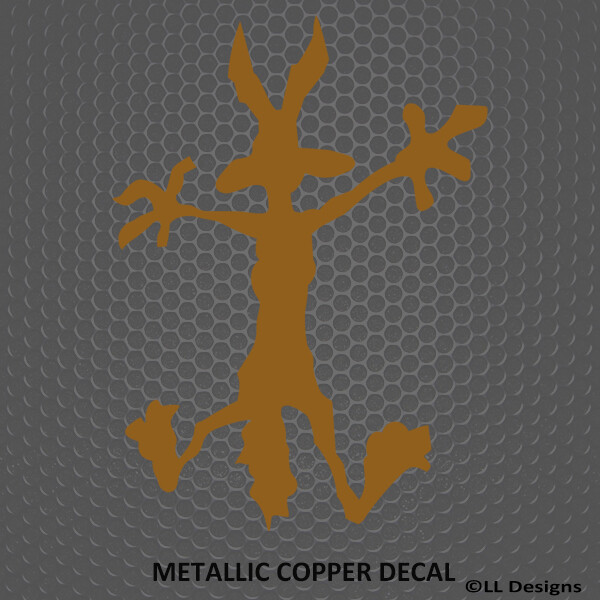 Wile E. Coyote Splat Funny Dent Cartoon Vinyl Decal Sticker - Choose ...