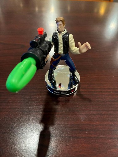 Star Wars Attacktix Han Solo Chrome base chase figure SW2/28 Super Rare ...
