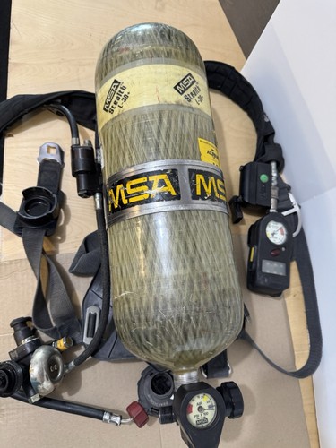 MSA SCBA Air Pack w/Tank And Mask. Fast Shipping! | eBay