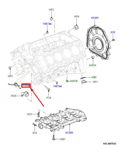LAND ROVER RANGE ROVER IV L405 Piston Cooling Nozzle LR091573 NEW ...