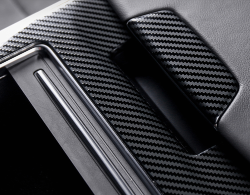 Console Storage Box Cover Trim Fit For Audi A6 A7 2021-2024 Steel ...