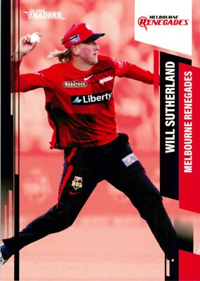 2022 2023 MELBOURNE RENEGADES BBL Cricket Card WILL SUTHERLAND Traders ...
