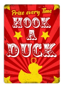 Metal Wall Sign - Hook-A-Duck | eBay
